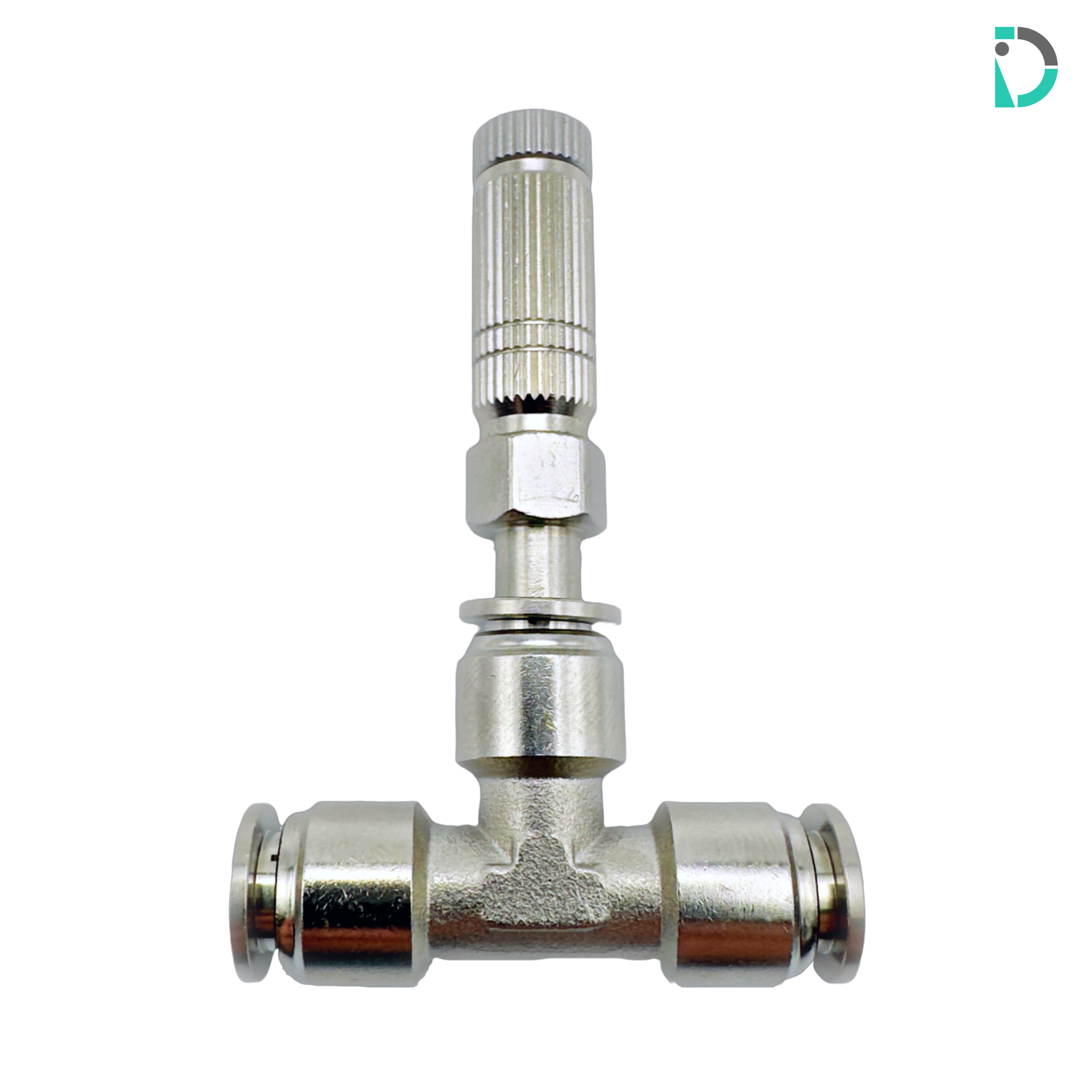 Filtered Slimline Misting Nozzle with Straight Adapter and Tee – iDirect Solutions